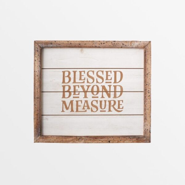 Blessed beyond Measure Bible Verse Frame Christian Wall deco