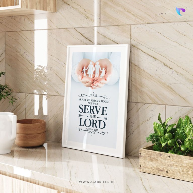As for Me and My House Bible Verse Frame Christian Decor