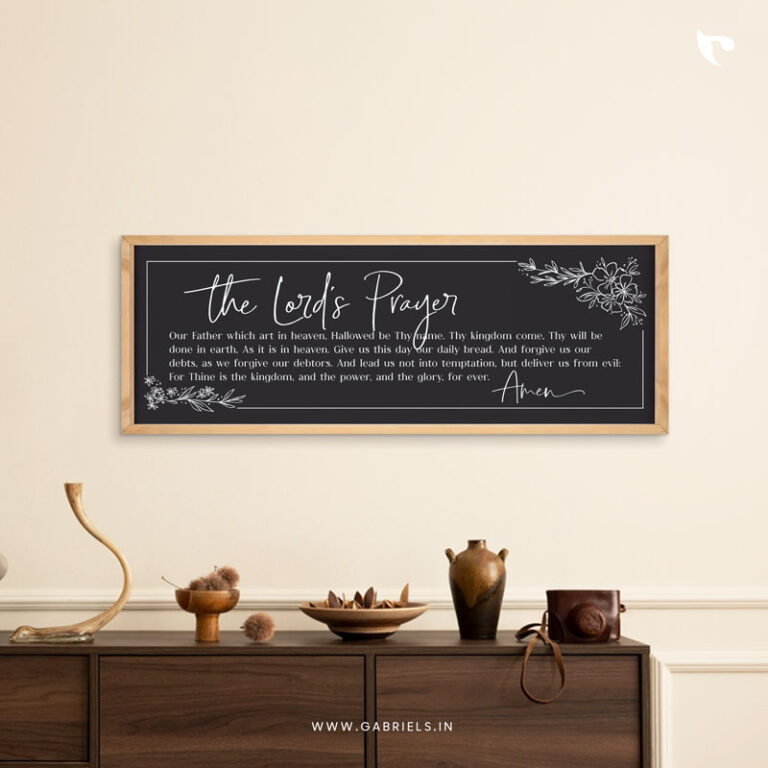 The Serenity Prayer | Bible Verse Frame | Christian Wall Decor